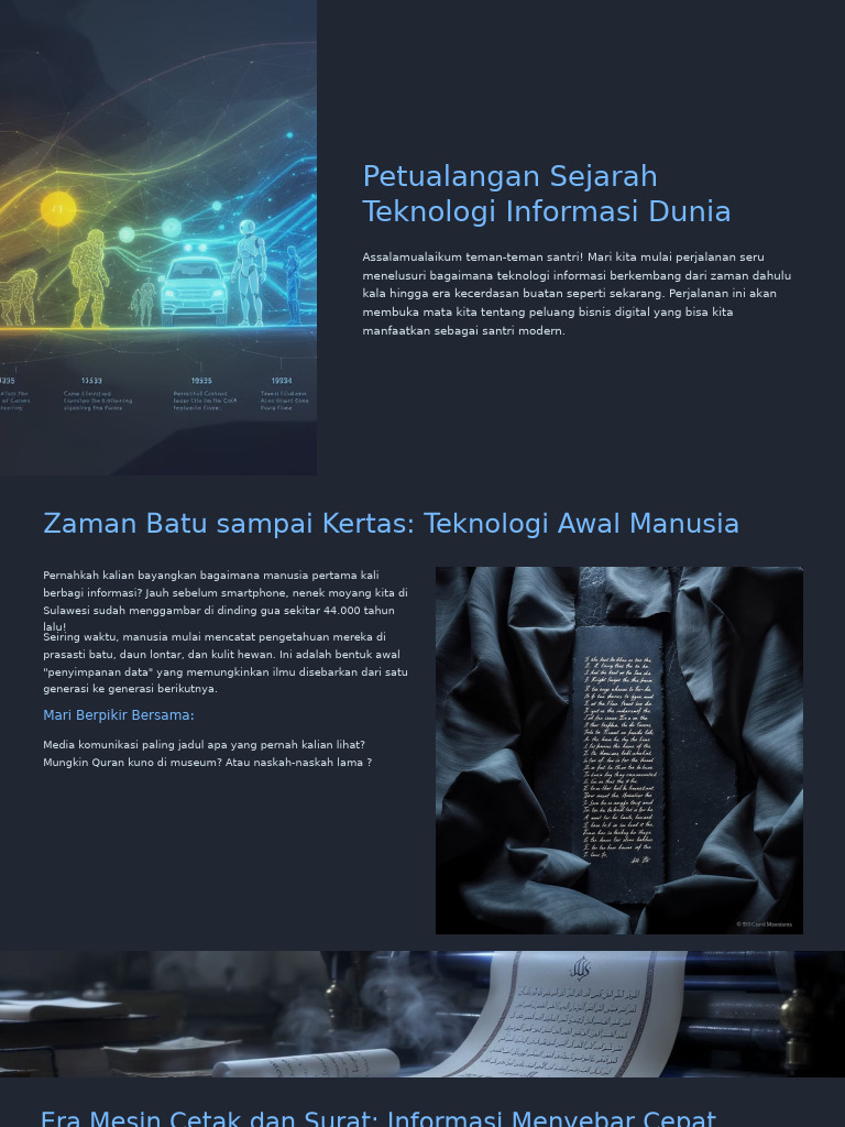 Petualangan Sejarah Teknologi Informasi Dunia | PDF