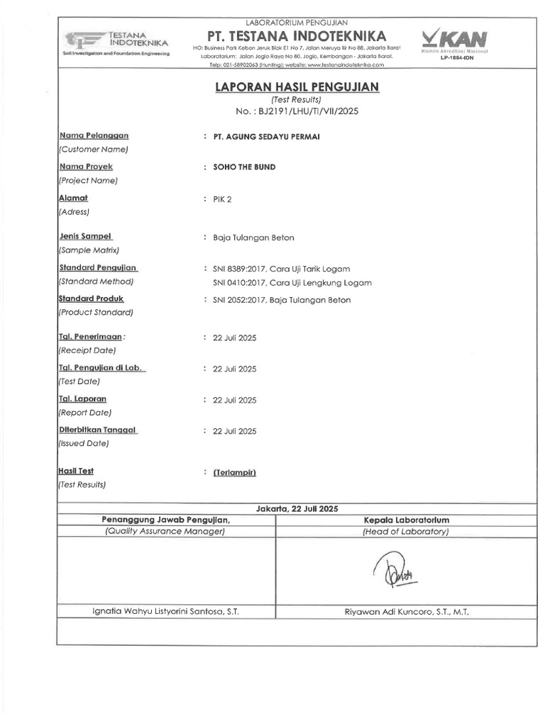 Uji Besi | PDF