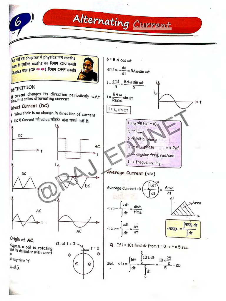 Alternating Current | PDF | Electric Power | Quantity