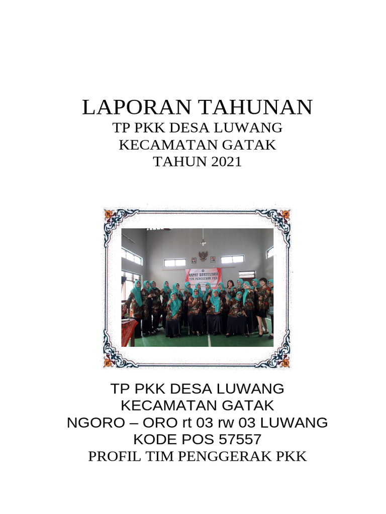 Laporan Tahunan PKK Desa 2024 | PDF