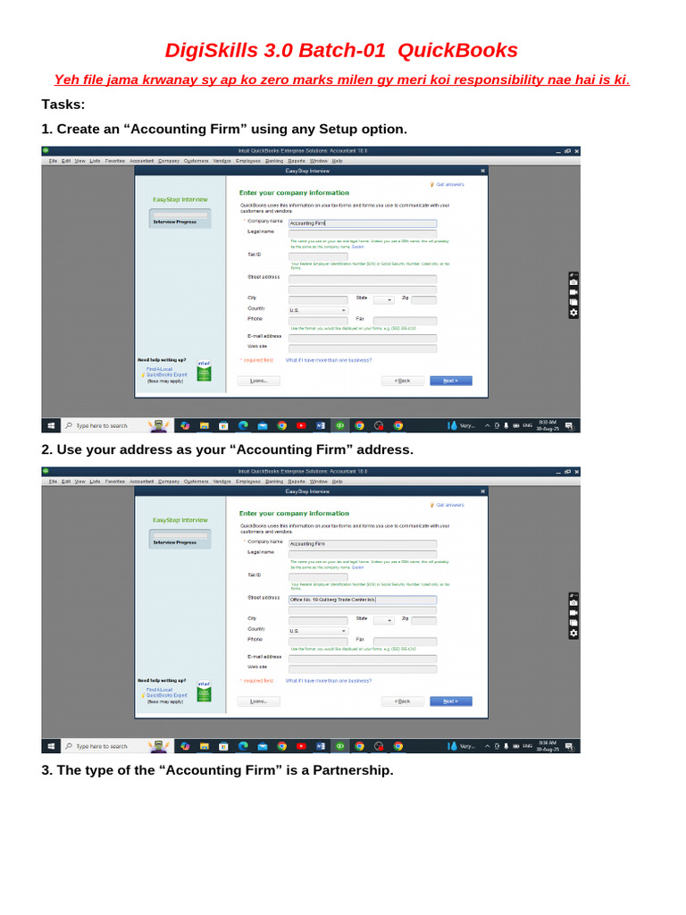 QuickBooks Setup Guide for Accounting Firm | PDF