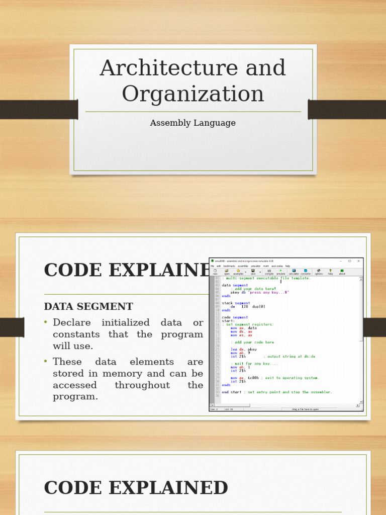 Code Explained - Variables | PDF | String (Computer Science) | Assembly Language