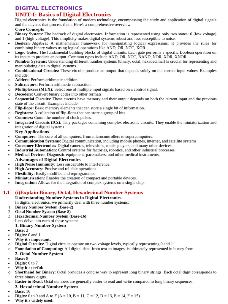 Basics of Digital Electronics | PDF | Logic Gate | Binary Coded Decimal
