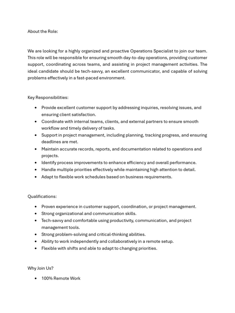 Operations 1 | PDF
