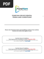 Foneyam Device Rental Agreement Terms | PDF | Insurance | Common Law