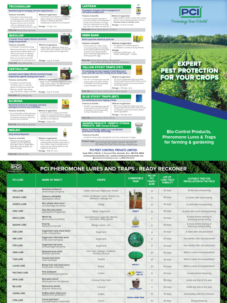 Agri Combined Brochure Revised Eng Oct2023 | PDF | Pest (Organism) | Agriculture