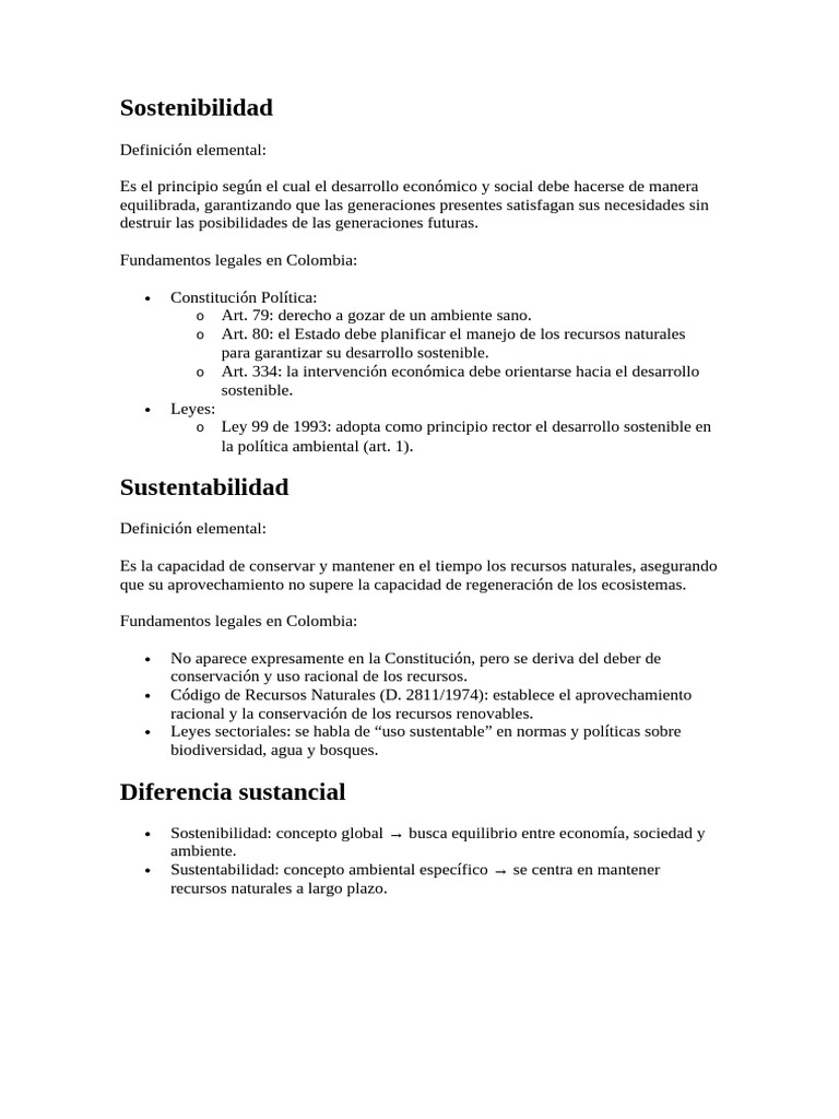 Def. Sust vs Sost | PDF