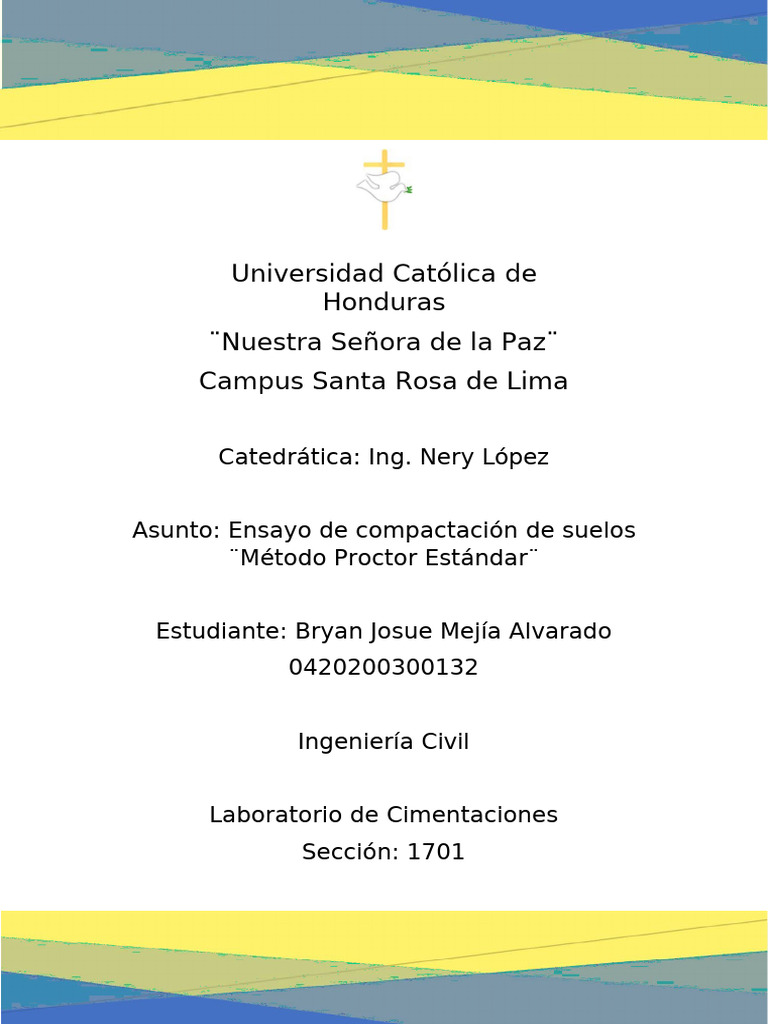 Bryan Mejia Lab Cim | PDF | Densidad | Suelo