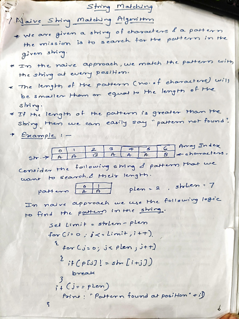 AOA String Matching | PDF