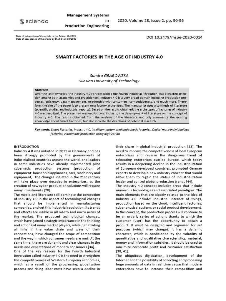 Smart Factories and Industry 4.0 Insights | PDF | Supply Chain | Automation