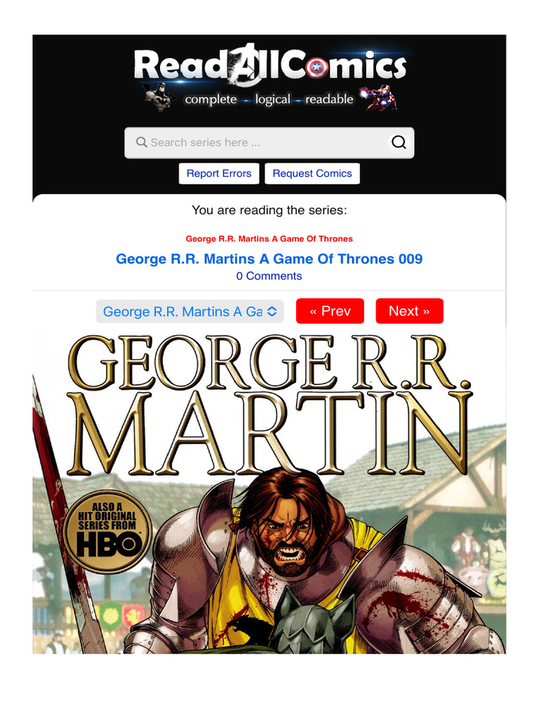 George R.R. Martins A Game of Thrones 009 - Read All Comics Online | PDF