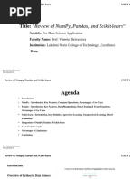Scikit-learn Classes Overview | PDF | Computer Programming | Software ...