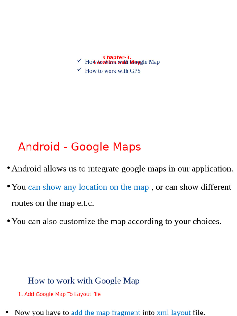 Chapter - 3. Location and Map | PDF | Interface (Computing) | Callback ...