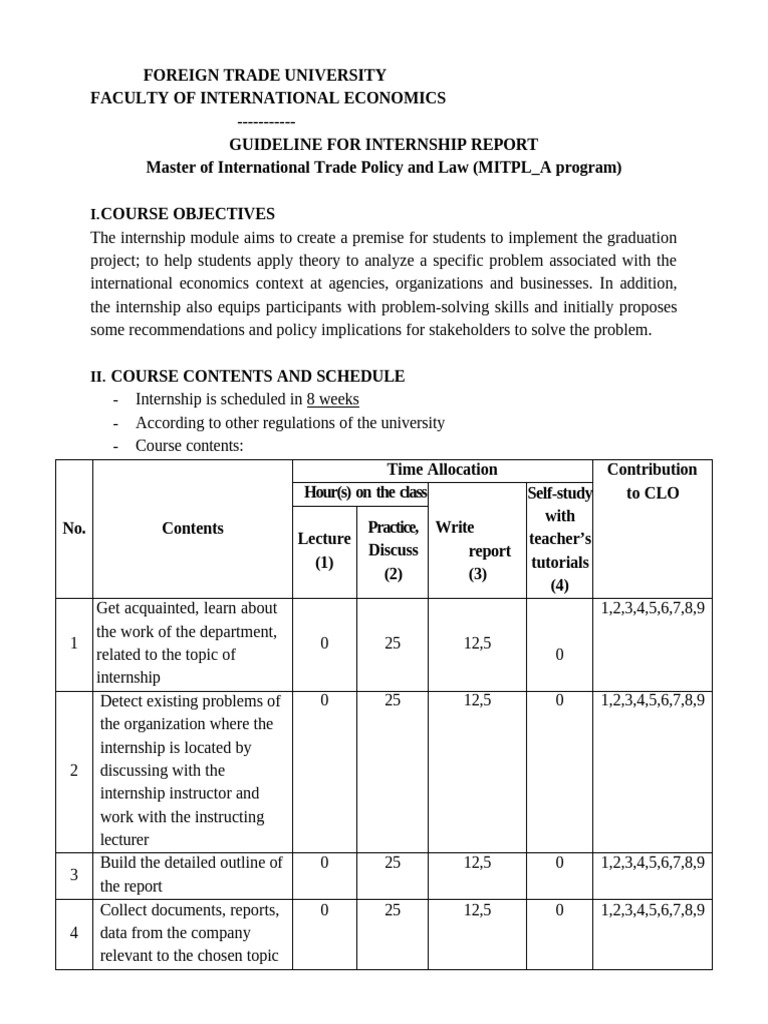 Master Internship Report - Guideline | PDF | Methodology