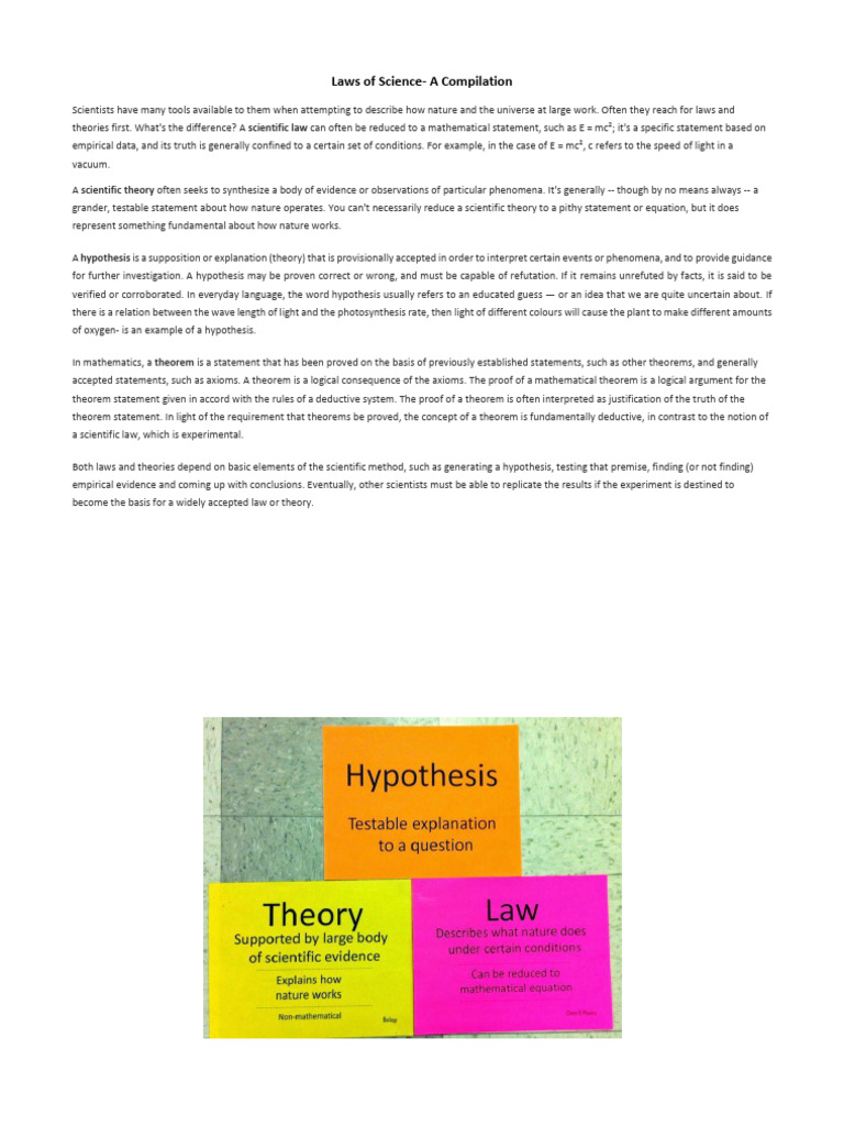 Key Scientific Laws and Theories Explained | PDF | Quantum Mechanics ...