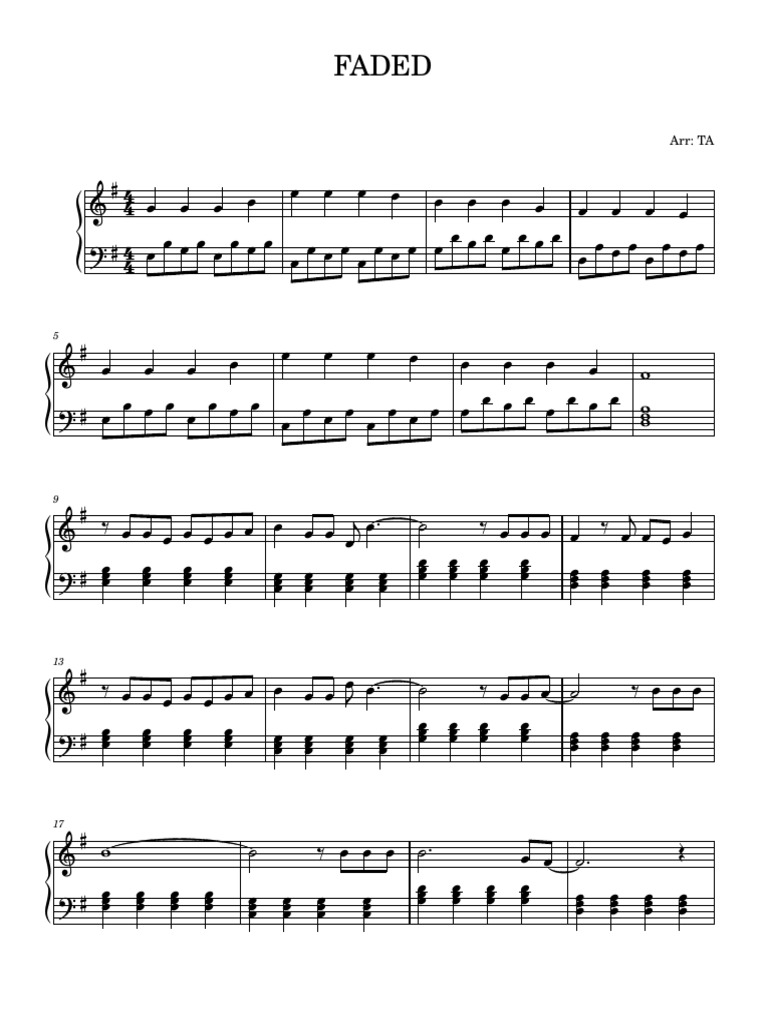 Faded Block Chord | PDF