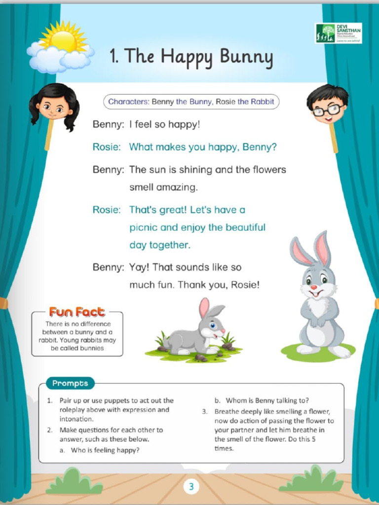 Role Play 1 To 5 Class 1 | PDF