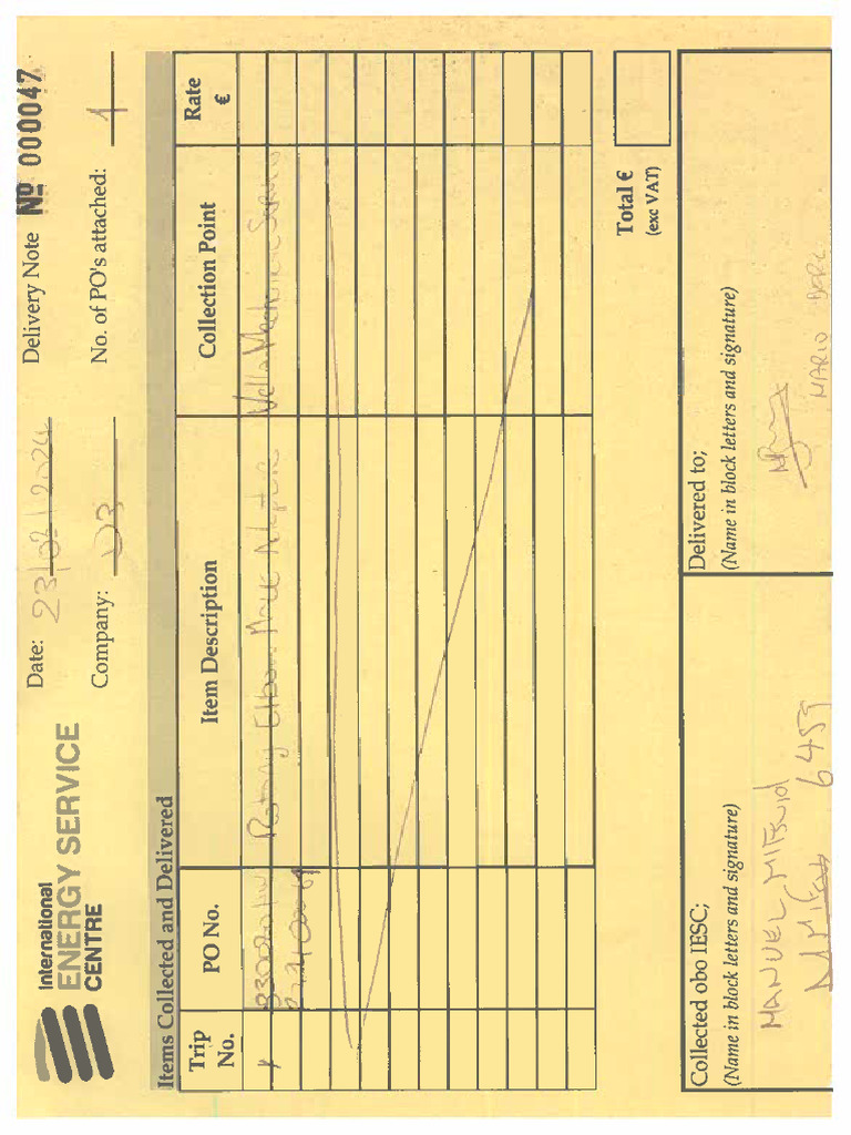 D3 Delivery Note | PDF