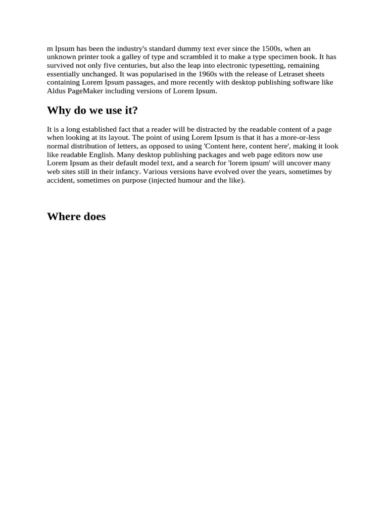 M Ipsum Has Been The Industry | PDF