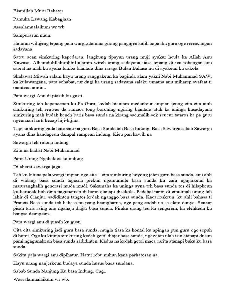 Teks Biantara | PDF