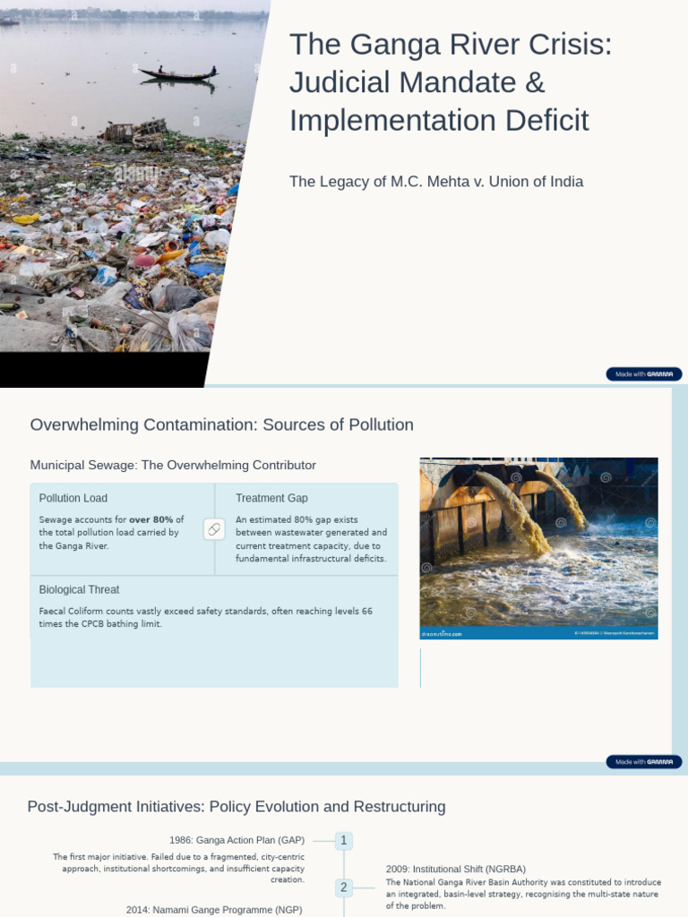 The Ganga River Crisis | PDF | Water Pollution | Environmental Engineering