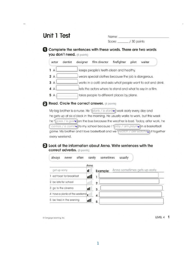 English Look Tests | PDF