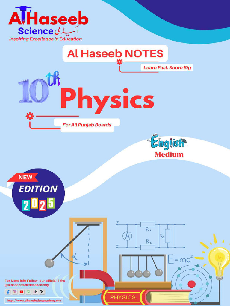 10th Physics Notes EM by Al Haseeb Science Academy | PDF