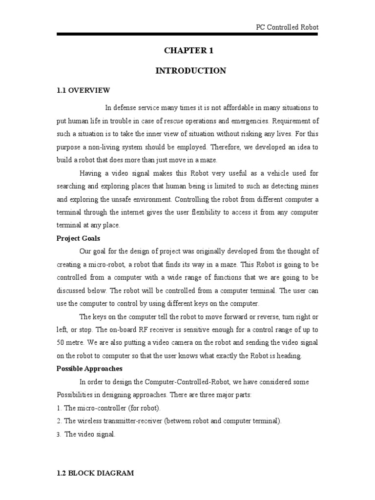 PC Controlled Robot | PDF | Frequency Modulation | Transmitter