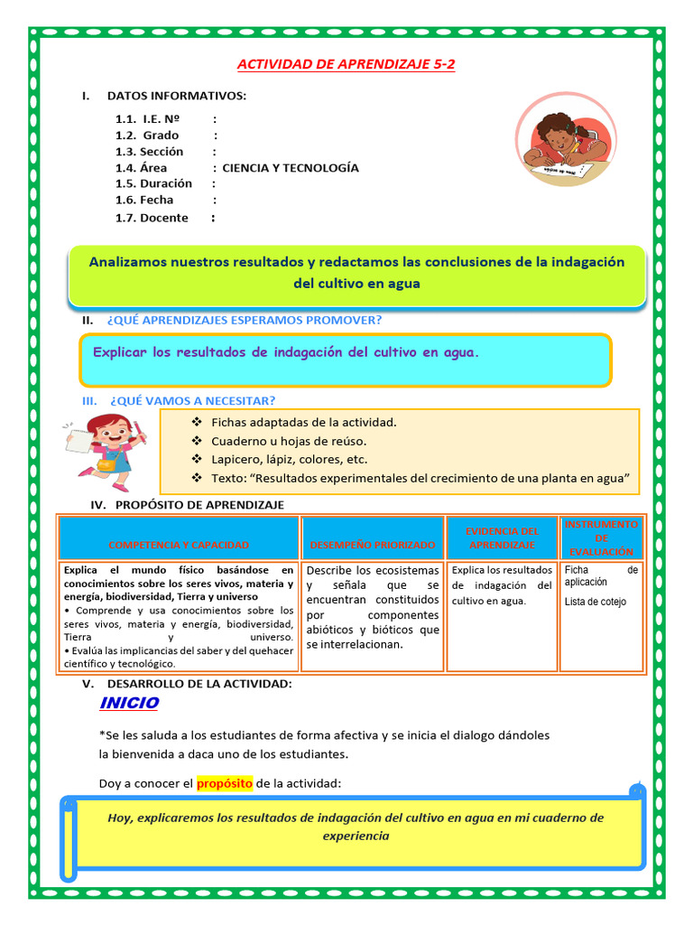 D4 A1 SESION Analizamos Nuestros Resultados y Redactamos Las | PDF ...