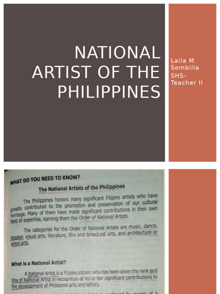 National Artist of The Philippines | PDF