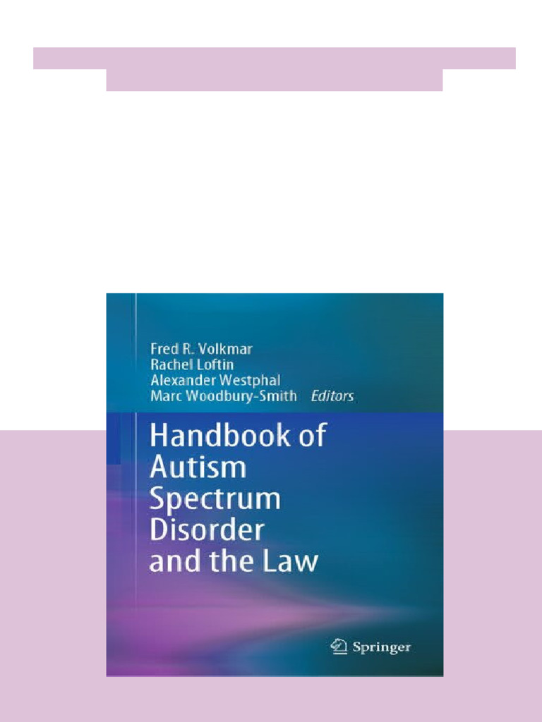 Handbook of Autism Spectrum Disorder and the Law 1st Edition Fred R ...