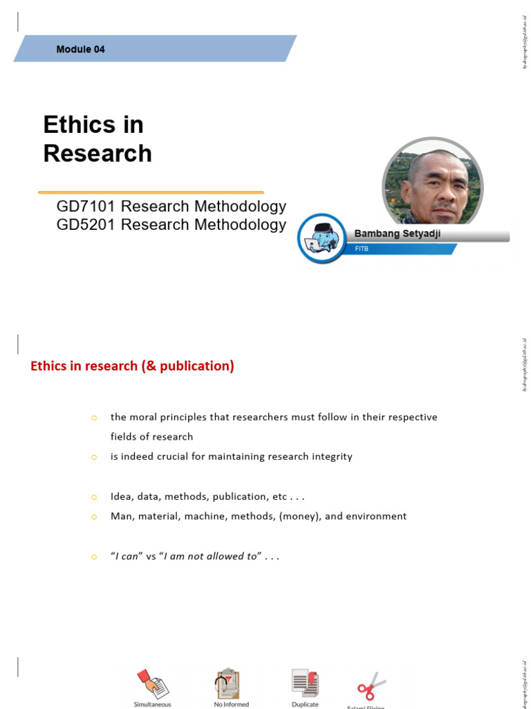 Ethics in Research Methodology Guide | PDF