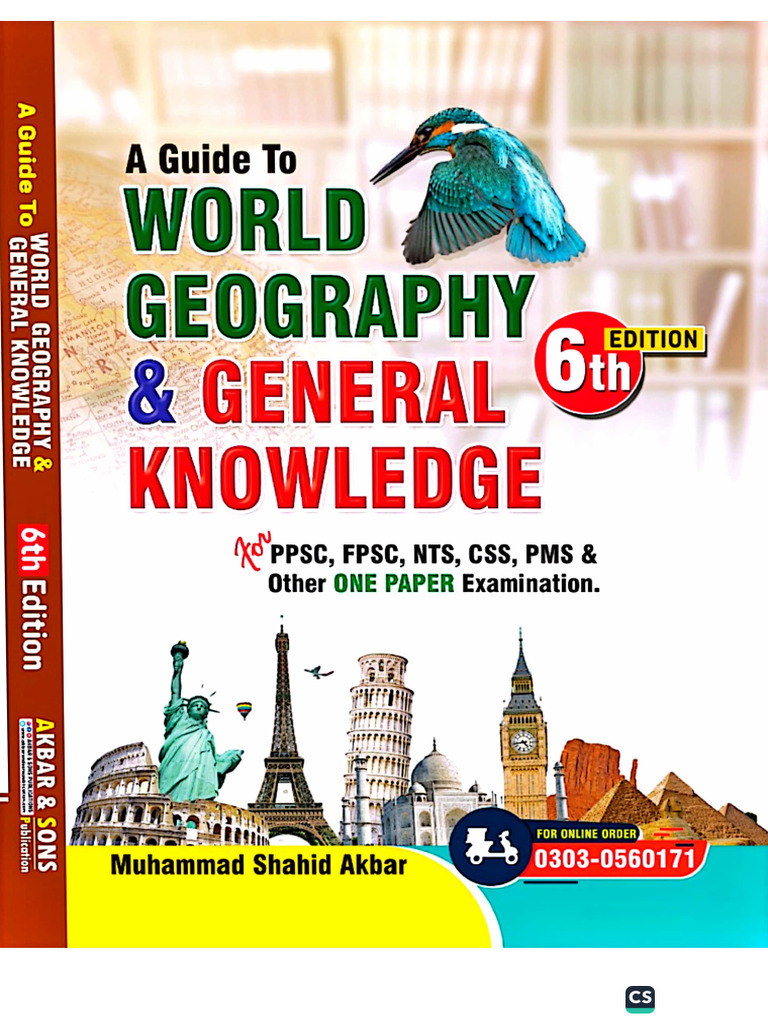 World Geography and General Knowledge One Paper MCQ Content Pages | PDF