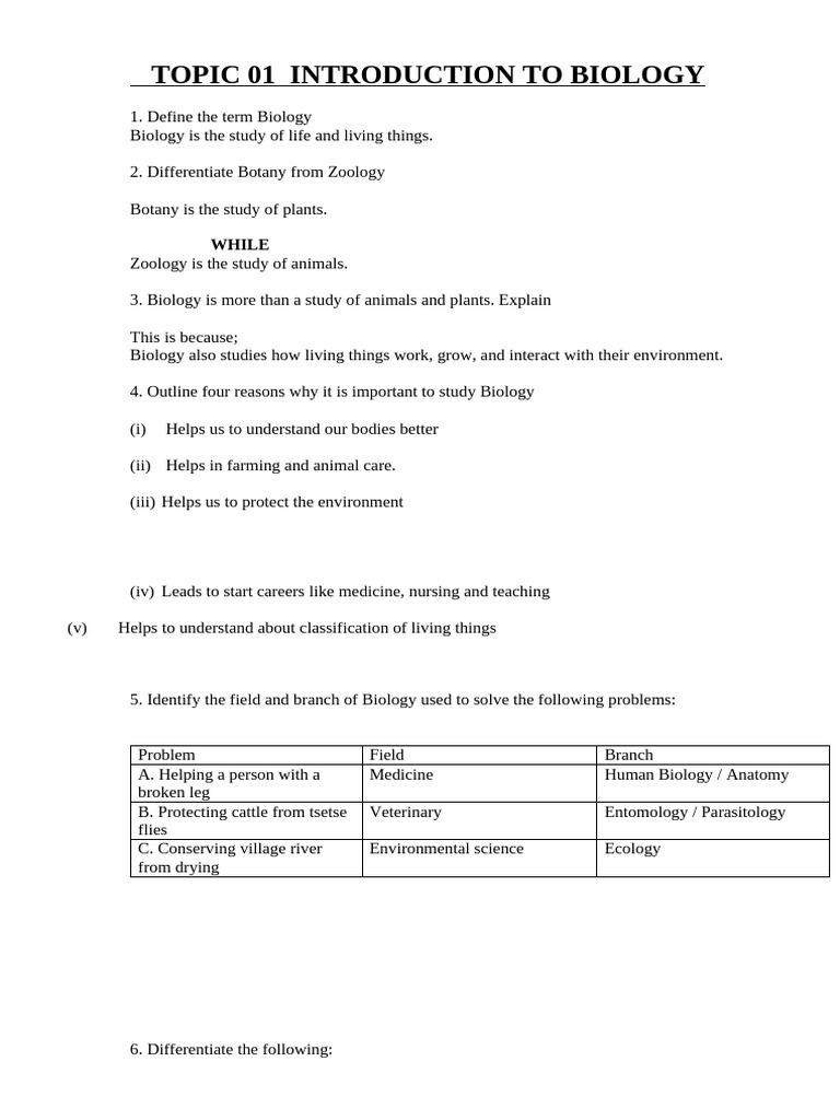 Introduction to Biology Concepts | PDF | Photosynthesis | Plant Nutrition