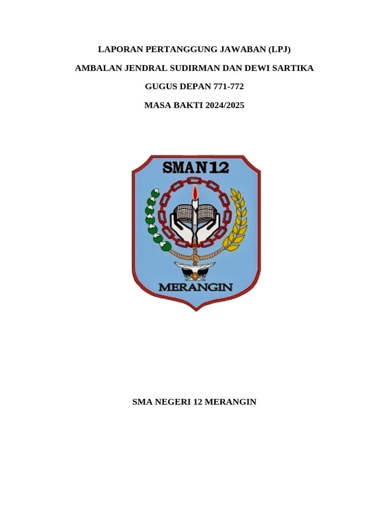 LPJ Ambalan Jendral Sudirman 2024/2025 | PDF