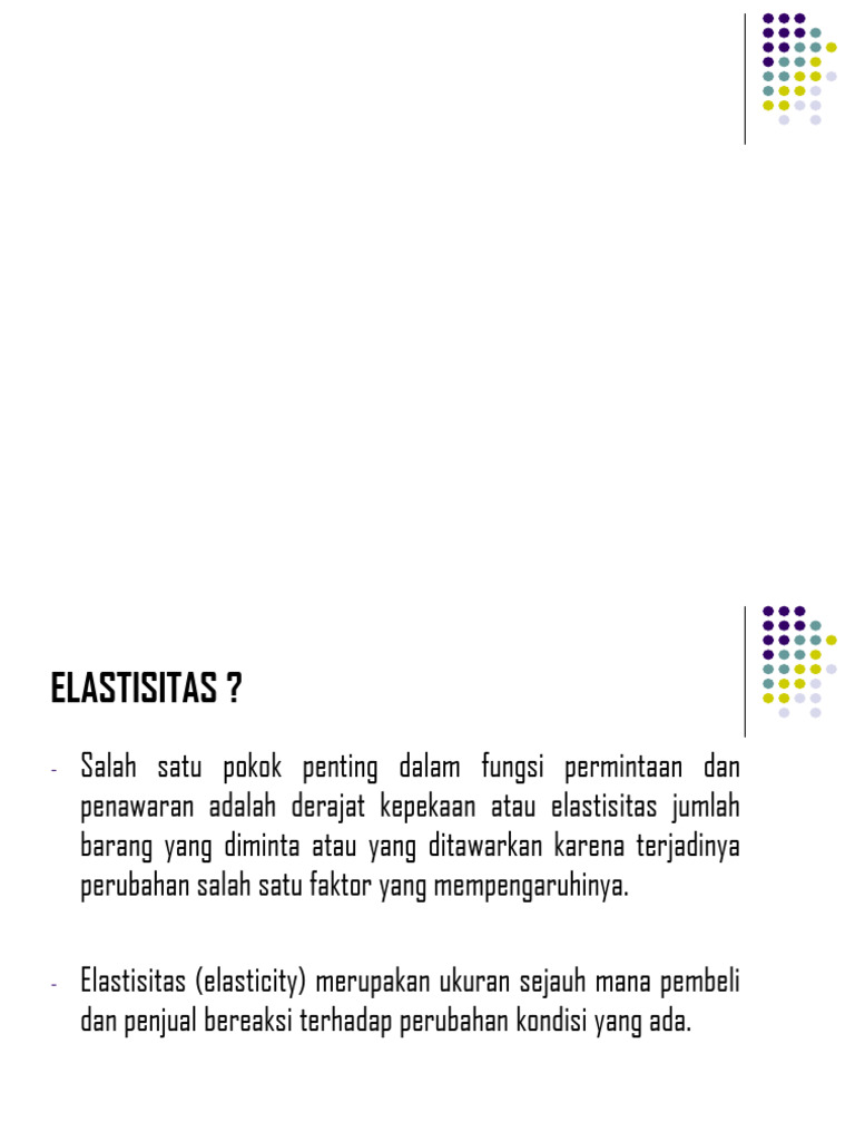 Elastisitas Permintaan | PDF