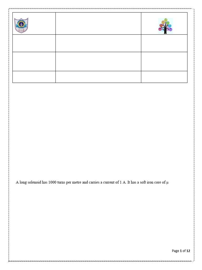 9586008-Class 12 - Physics - Magnetism and Matter - Ws - Anu Annie ...