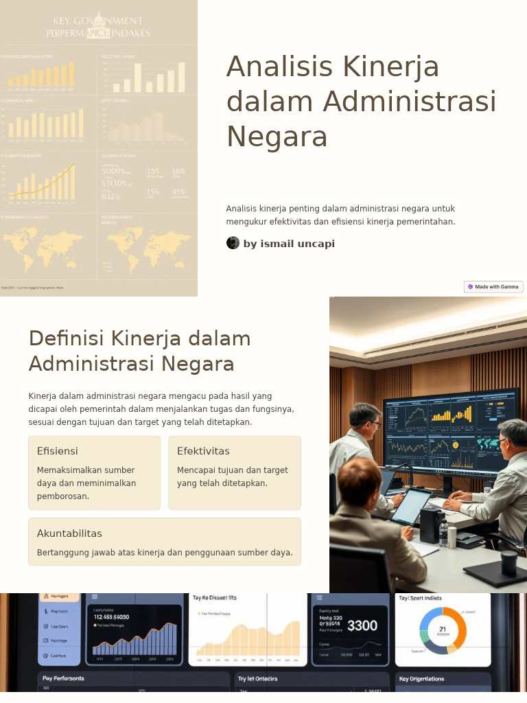 Analisis Kinerja Dalam Administrasi Negara | PDF