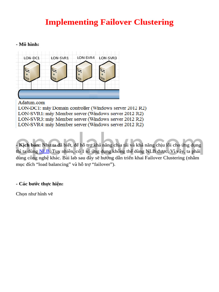 41 Implementing Failover Clustering | PDF