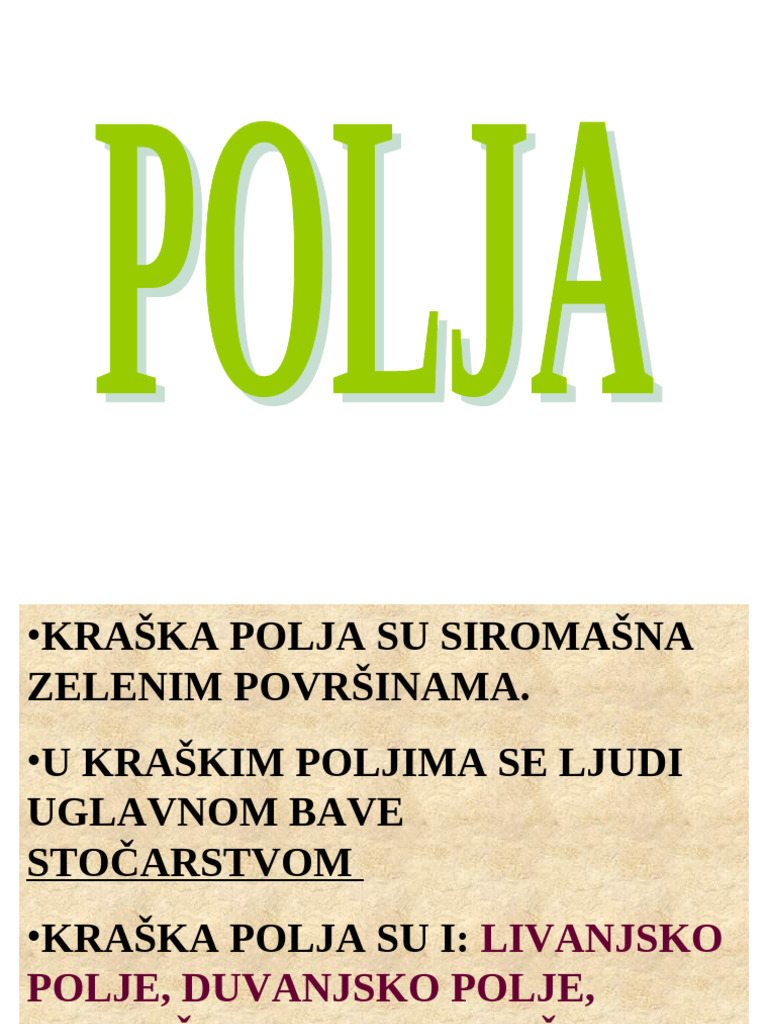 Polja | PDF