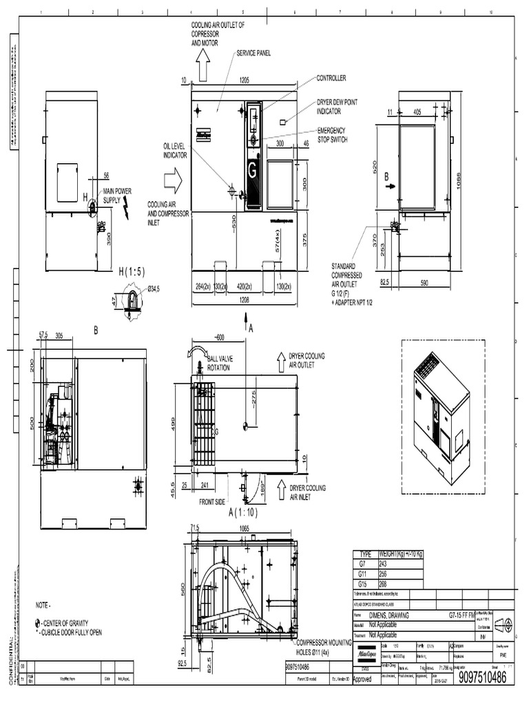 G 7-15 FF FM Dimension Drawing en Pune 9097 5104 86-01 | PDF