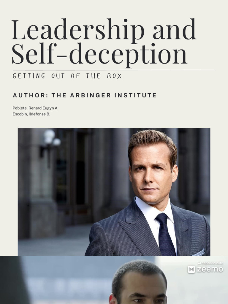 Overcoming Self-Deception in Leadership | PDF