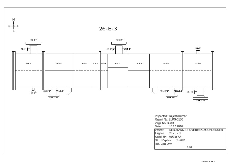 26e-3 Debutanizer Overhead Condenser PG 3 | PDF