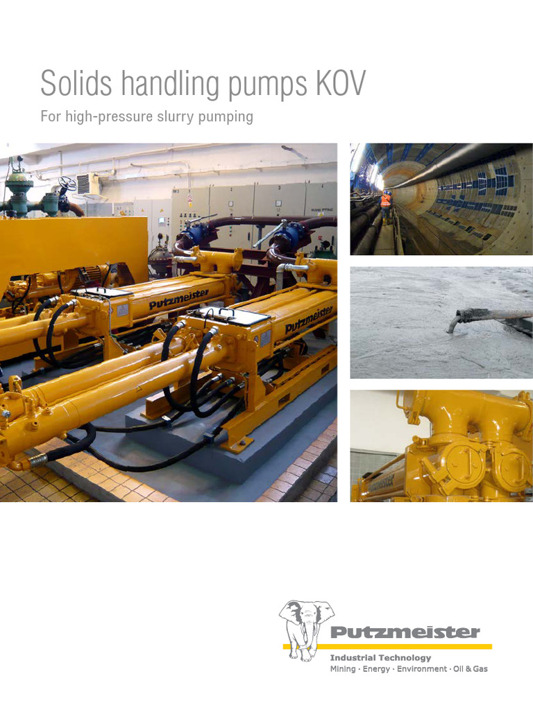 Putzmeister Ipari Szivattyuk Kov English | PDF | Pump | Valve