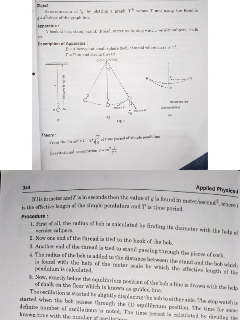 Practical Physics Simple Pendulum English Mai Pdf