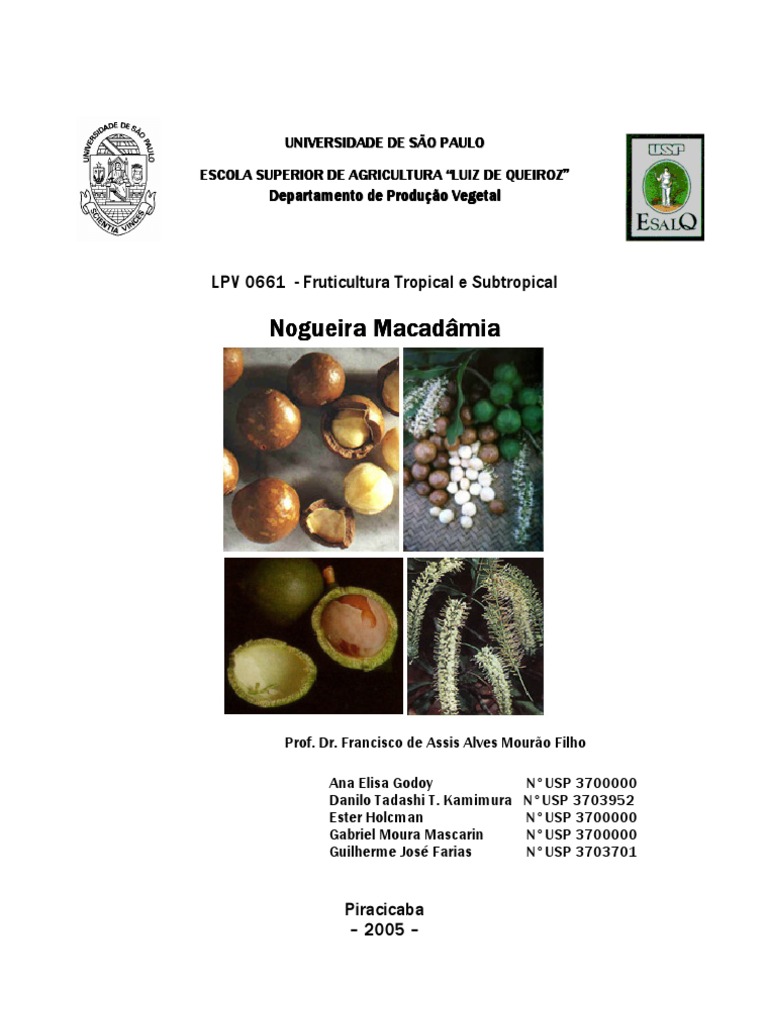 A Cultura Da Macadâmia | PDF | Semente | Flores