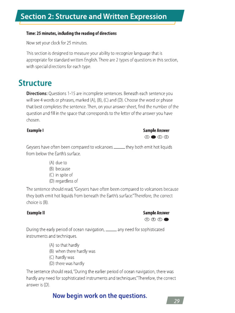 TOEFL ITP Practice Tests Level 1. Volume 3 Test A Reading | PDF
