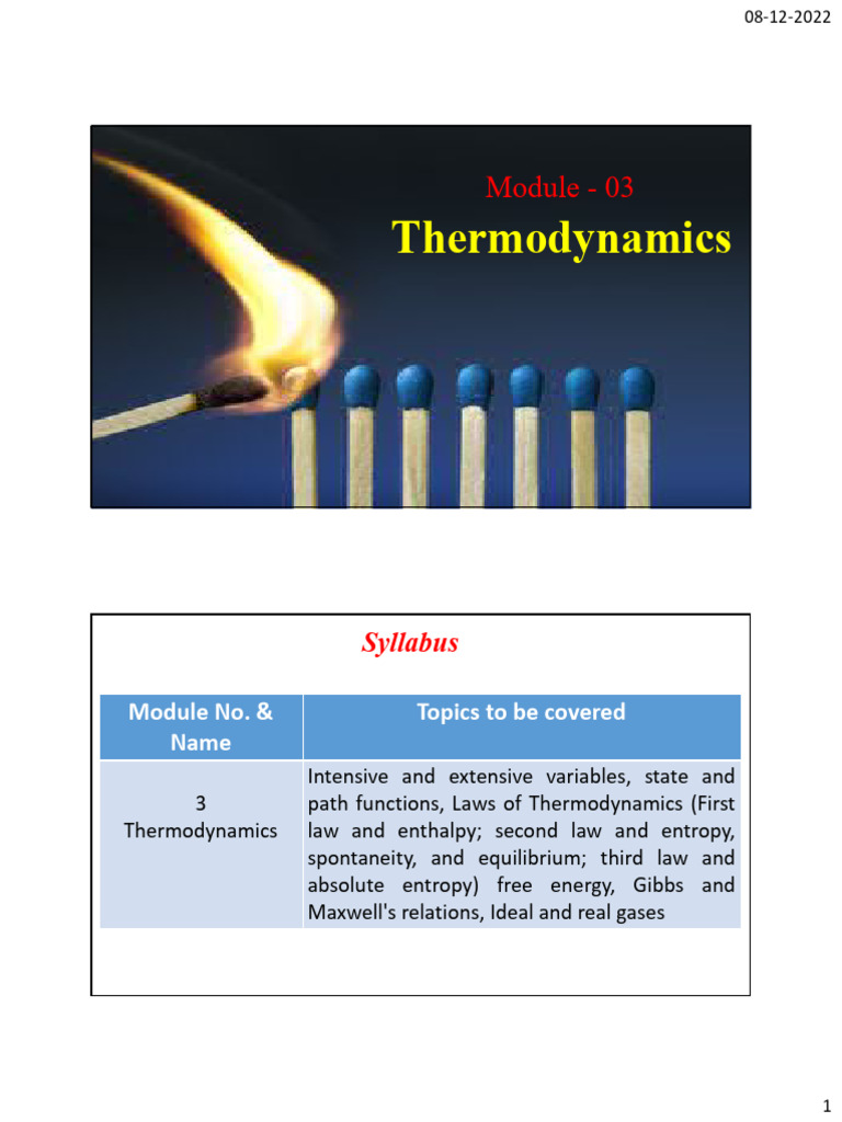 Thermodynamics: Key Concepts & Laws | PDF | Heat | Thermodynamics