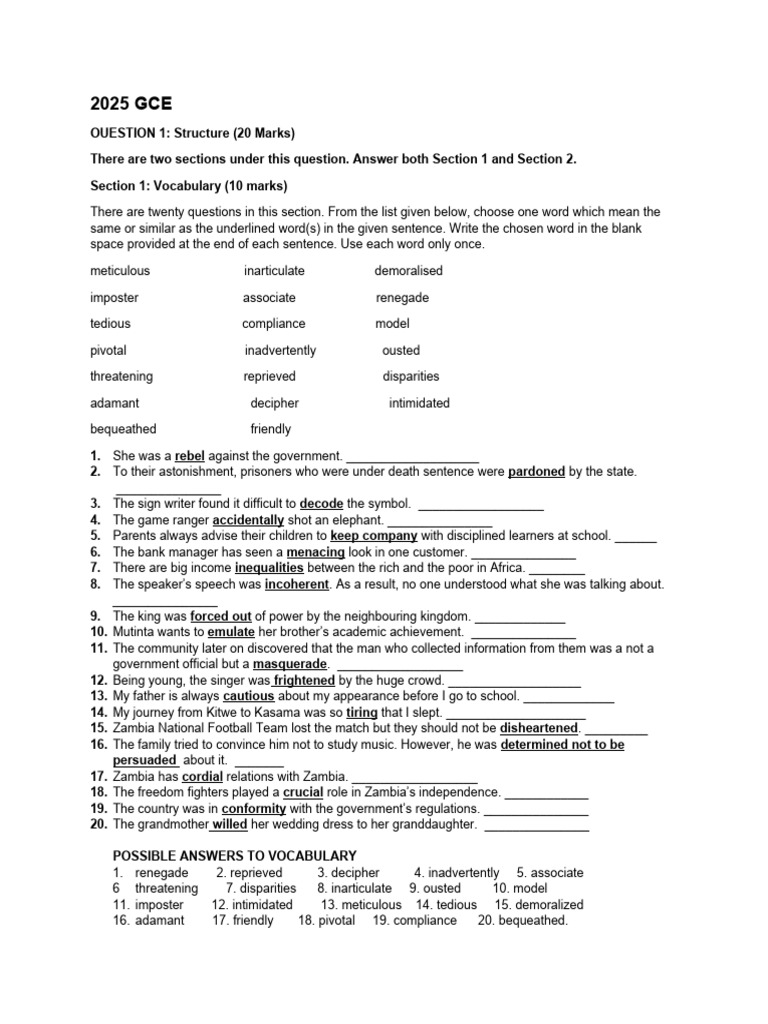 2025 GCE English Paper 2 Guide | PDF | Caffeine | Entrepreneurship