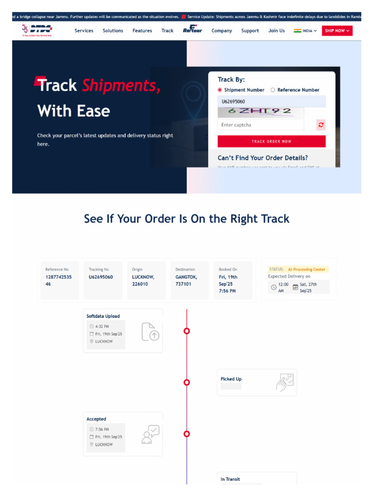 Screencapture DTDC Track Your Shipment 2025 09-25-15!19!55 | PDF